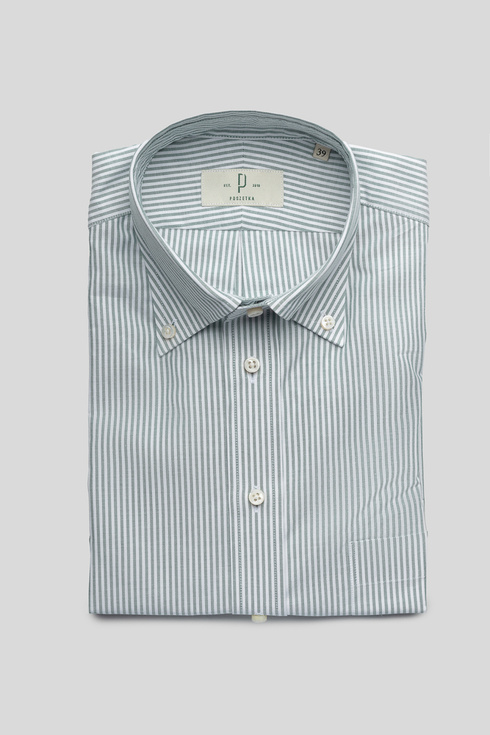 Green Stripe OCBD Shirt | Shirts \ Occasion \ Casual Shirts \ Featured ...