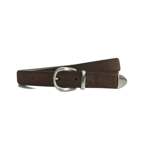 Cognac suede leather belt "Ruler" Triptich | Accessories \ Accessories ...