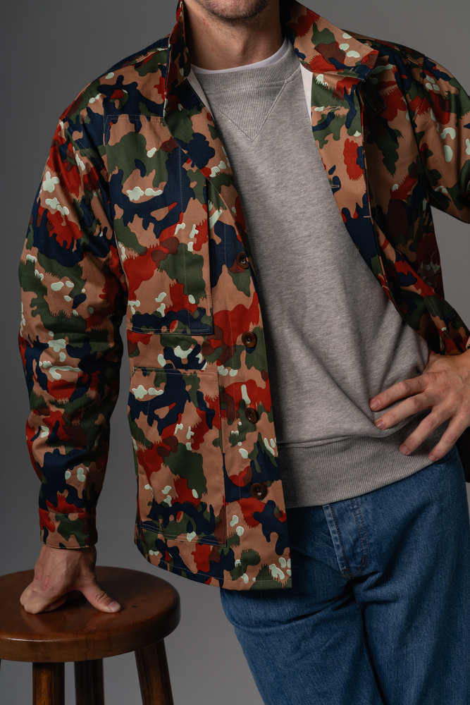 Navy, Rust and Beige Camo Jacket | Clothing \ Tailoring \ Casual ...