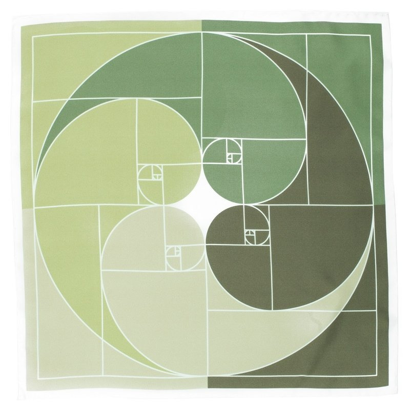 'Fibonacci Sequence' Silk scarf 45 cm | Accessories \ Accessories ...